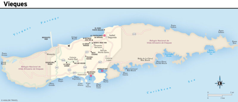 Vieques Town Map